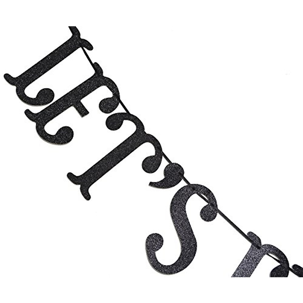 Let's Fiesta Bitches Banner Black Glitter Letters Banner, Mexican Fiesta Party, Serape Party, Bachelorette Party Decorations Funny Bunting Photo Booth Props Sign