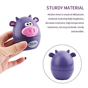 2 Pack Kitchen Timer with Cute Cartoon, Mechanical Animal Timer For Kids, 60 Minute Wind up Timer for Cooking, Sports, Reading(Bull and Bear)