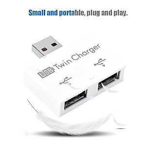 USB Hub, Firm Plug and Play Hub for Travel for Laptop for Home for Computer(White, 12)