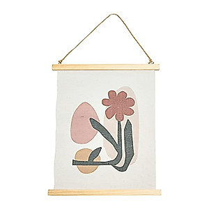 Main + Mesa Abstract Floral Canvas Wall Scrolls, Set of 3