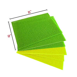 Dualplex® Fruit & Veggie Life Extender Liner for Refrigerator Fridge Drawers, 12 X 15 Inches, 6 Pack Includes 3 Yellow 3 Green – Extends The Life of Your Produce Stays Fresh & Prevents Spoilage