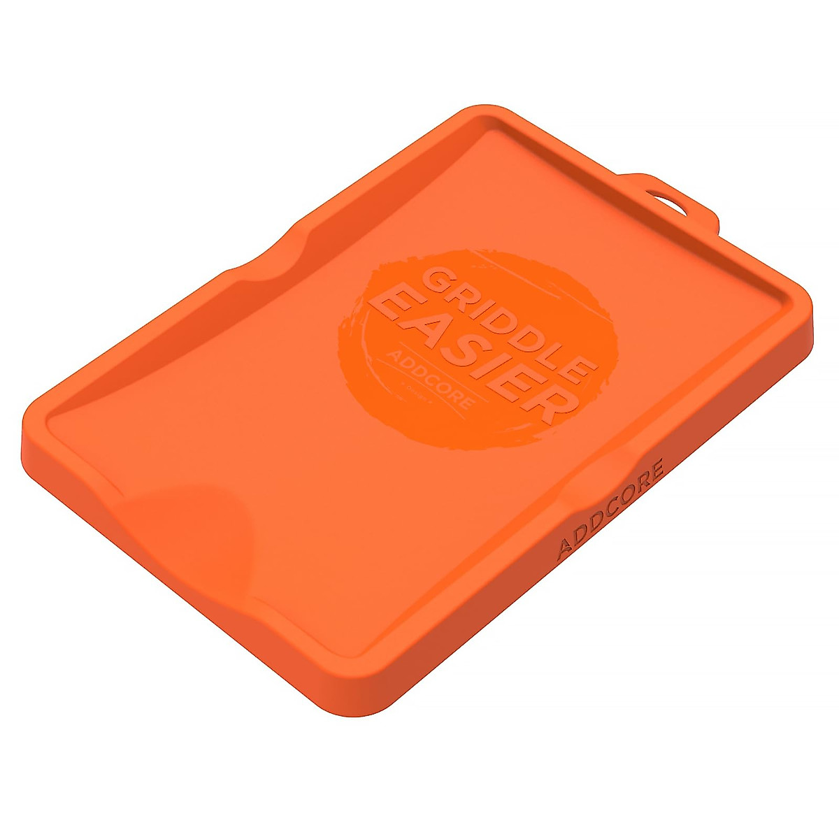 Silicone Spatula Mat for Ladle, Spoon Rest Kitchen Utensil Holder Drip Pad, Heat Resistant Spoon Holder for Stove Top & Grill, Non Slip, Keep Neat and Clean(Orange)