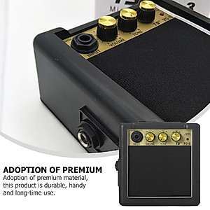 Happyyami Mini Guitar Amplifier Portable Compact Guitar Speaker Mini Loudspeaker for Acoustic and Electric Guitar