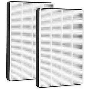 LINNIW 2 Pack F2 A2 True HEPA Replacement Filter Compatible with 3M Filtrete Room Air Purifier Models FAP-C02WA-G2 FAP-C03BA-G2 FAP-T03BA-G2 FAP-SCO2N FAP-CO2-A2 FAP-CO3-A2 FAP-TO3-A2