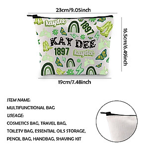 WCGXKO Kappa Delta Sorority Gift Meet the Chapters Gift Fraternity & Sorority Travel Cosmetic Pouch (KAPPA DELTA)