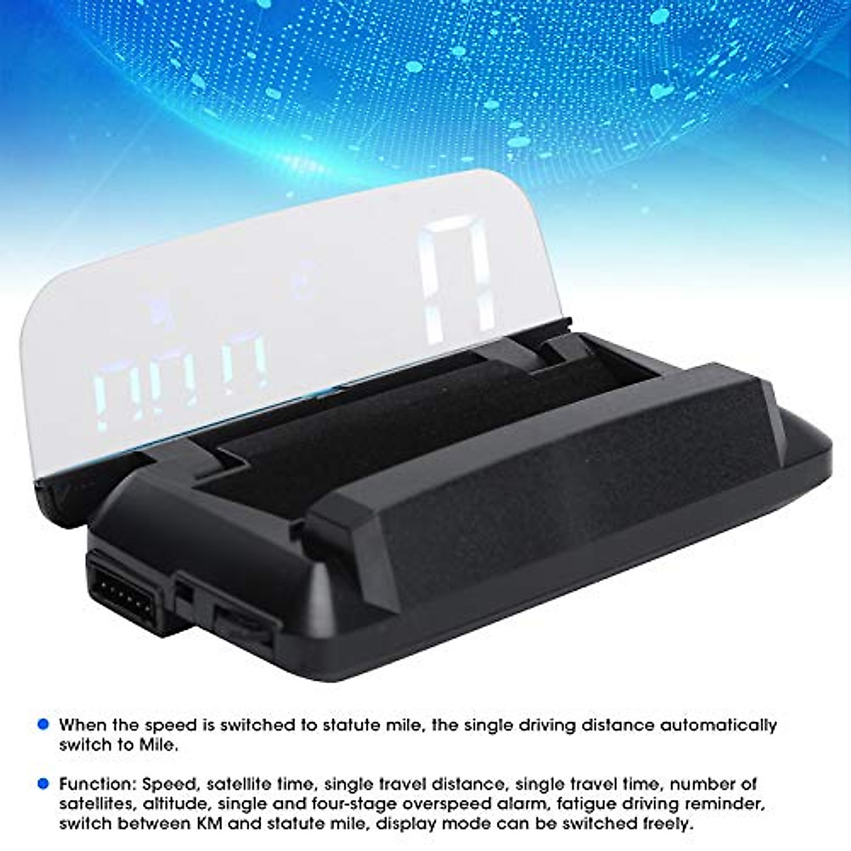 Vifemify Car GPS 5inch Smart Computer Fatigue Driving Warning Alarm Multi‑Functional Digital Meter Car Smart Computer