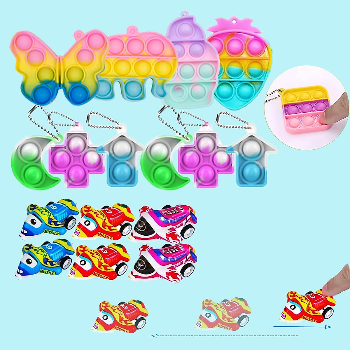 Beilunt 132 Pcs Party Favors Toys for Kids 4-8,Assortment Treasure Box Toys for Classroom Prizes,Goodie Bags Stuffers,Christmas Stocking Stuffers,Pinata Fillers Bulks Small Toys Carnival Prizes