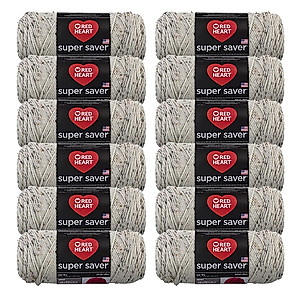 Red Heart Aran Fleck Super Saver Yarn 12/Pk 12 Pack