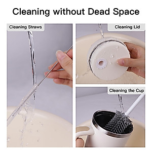 Bailkind 40oz 1180ml Tumbler With Straw and Lid X2, Spill-Proof Double Wall Stainless Steel Vacuum Insulated Cup Travel Flask Mug With Handle for Water, Iced/Hot Tea or Coffee