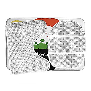 WONDERTIFY Halloween Hocus Poucs Sanderson Sisters Bathroom Antiskid Pad 3 Pieces Bathroom Rugs Set, Bath Mat+Contour+Toilet Lid Cover