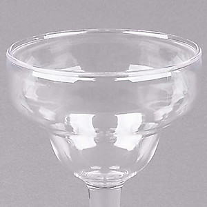 G.E.T. SW-1415-1-SAN-CL-EC Heavy-Duty Shatterproof Plastic Jumbo Margarita Glasses, BPA Free, 36 Ounce