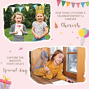 Buildinest Sweetheart Birthday Party Invitations with Envelopes (20-Pack), 4"x6" Pink Red Watercolor Hearts Birthday Invitation Cards, Fill-in Style Party Invites-B12