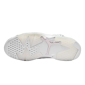 Jordan Womens Air 6 WMNS DH9696 100 Gold Hoops - Size 11.5W