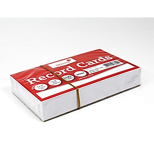 Silvine 5x3 Record Cards - Lined with headline, 100 cards per pack. Ref 553W (127 x 76mm)