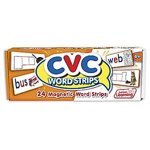 Junior Learning CVC Word Strips Set of 24