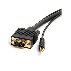 VGA to VGA Cable with Ferrite Cores 15 Feet (4.5 Meters) HD15 Male to Male SVGA Monitor Cable 15ft (4.5M) (10 Pack)