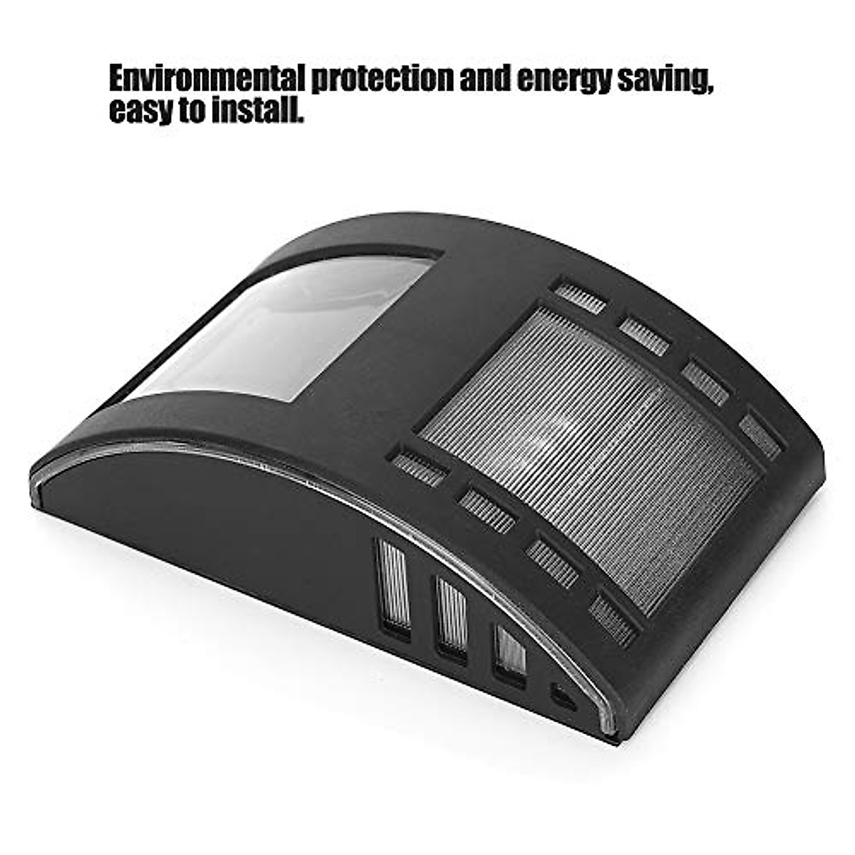 CUTULAMO Solar Wall Lamp, Light-Control Wide Angle Induction LED Solar Light Outdoor Wall Lamp Energy Saving Yard Light for Home Decoration for Garden Yard Outdoor