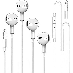 2 Pack Apple Earbuds [Apple MFi Certified] Earphones Wired with Microphone for 3.5mm iPhone Headphones (Built-in Microphone & Volume Control) Compatible with iPhone, iPad, iPod,Computer, MP3/4,Android