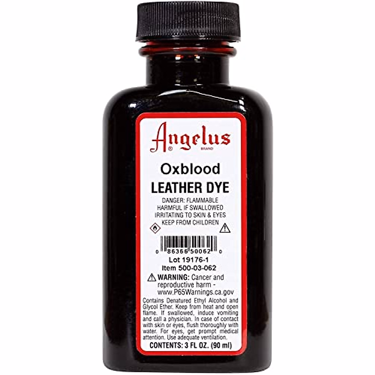 Angelus Leather Dye, 3 oz, Oxblood