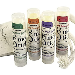 Seattle Sundries | All Natural Lip Balm Set for Women, Men & Kids with Beeswax & Shea Butter - Fruit, Floral, Herbal Flavors Variety Pack - Small Gift Idea