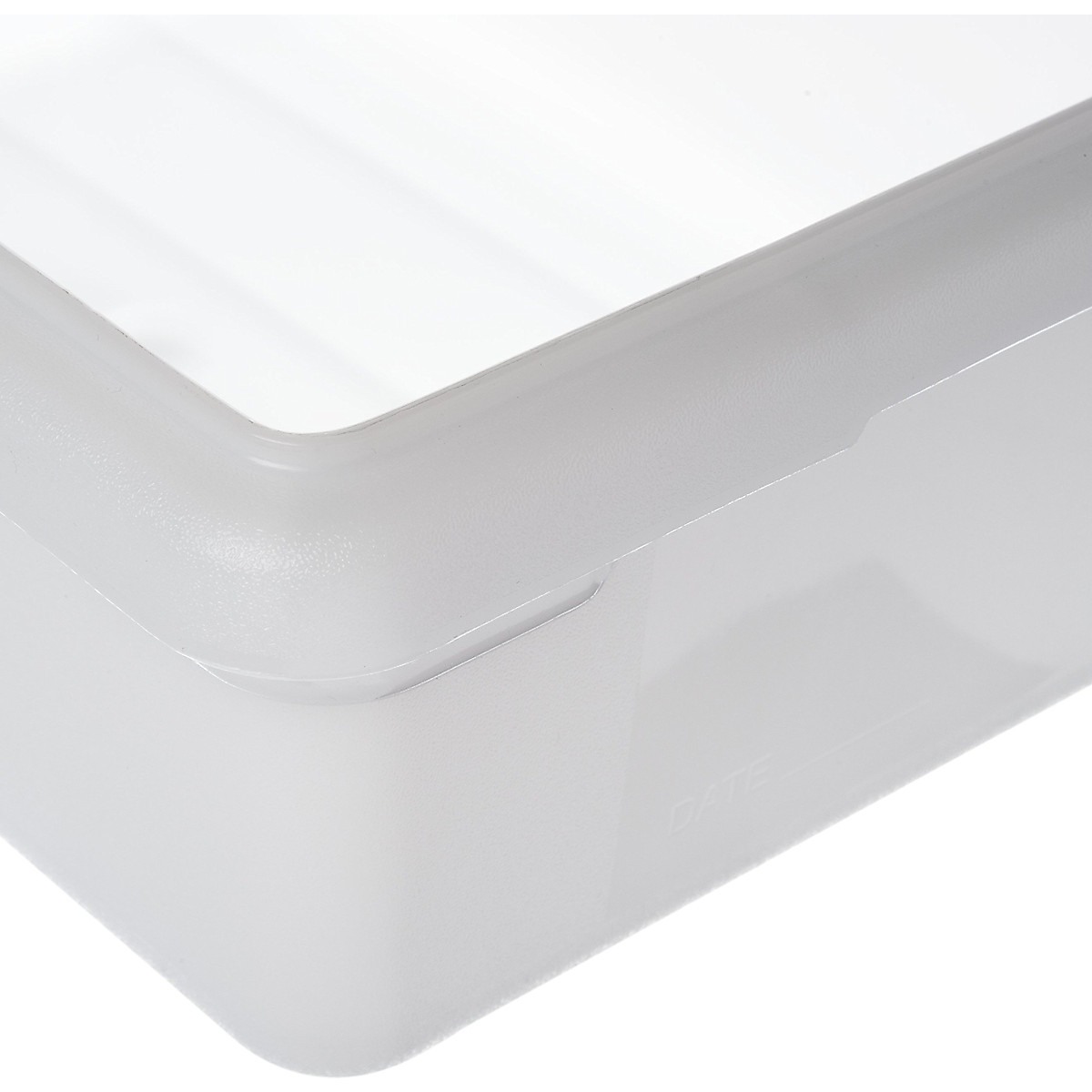 Carlisle FoodService Products Storplus Food Storage Container with Stackable Design for Catering, Buffets, Restaurants, Polyethylene (Pe), 3.5 Gallon, White, (Pack of 6)