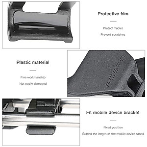 RCGEEK Tablet Clip Mount Holder Extender Kit Compatible with Air 3 / Mini 3 Pro/Mini 2 / Mavic 3 / Air 2 / Air 2S Drone Controllers Removeable Extended Stand Accessory