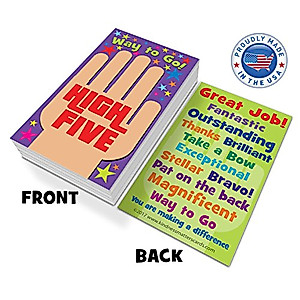 High Five Appreciation Cards — Box of 100 Cards for Teachers, Employers, Friends, Co-Workers, Family