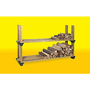 2 x 4 BASICS 90144MI Firewood Rack System, Black