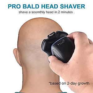 VSTSERIES Pro Bald Head Shaver,Electric Razor for Balder Man,Male Grooming Shaving Machine,Wet Dry Face Beard Trimmer,5D Rotary Close Shave Clipper,Bold Hair Shaver,Upgraded Detachable Cutter Blade