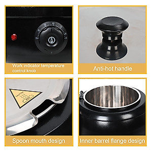 Electric Soup Warmer, Commercial Soup Kettle Electric Soup Stove with Hinged Lid Detachable Insert Pot Adjustable Temperature Soup Porridge Stew Warmer Restaurant Buffet Soup Kettle for Home 13L