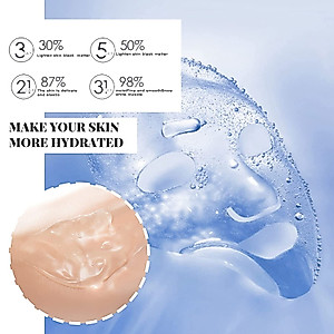 Lamvpker 20 Pack Collagen Face Mask Skin Care,Face Pack For Glowing Skin Self Home Care Face Facial Mask with Portable Packaging Korean facial Masks For Women and Men