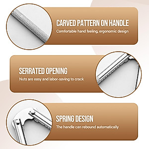 Drincarier Lobster Crackers and Picks Set, 10-Piece Crab Leg Cracker Tools - Stainless Steel Seafood Crackers & Forks Nut Cracker Set - Dishwasher Safe