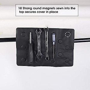 XSTRAP STANDARD Flexible Magnetic Tool Holder 11.8"x7.9" Mag-Pad - Wrenches, Bolts, Nuts, Screw and Other Parts Tray for Car, Garage, Home, Construction