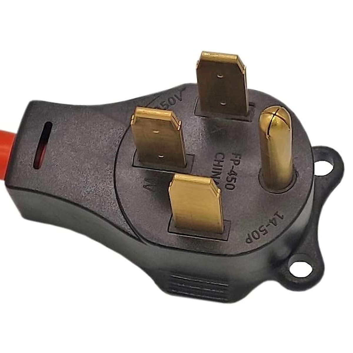 Fullsky FC-14552T Male 30A dryer plug 14-30P to 5-15R or 5-20R adapter 4 prong to 3 prong 20A output 125V