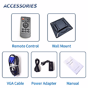 Cocar 21.5" CCTV Monitor, 16:9 BNC Monitor 1920x1080 Composite Component YPbPr/BNC/VGA/HDMI/Audio in Out, VESA Wall Mounting TFT LCD Display for Home Security Systems Surveillance Camera STB DVR NVR