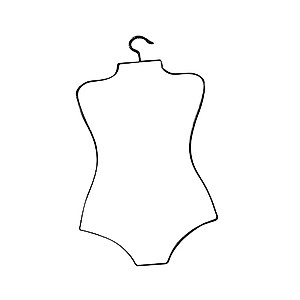 Kids Wire Body Shape Swimsuit Display Hanger, Boys Girls Dress Holder, Beachwear Rack, Bathing Suit Hanger for Bedroom Closet Dress Bikini Home
