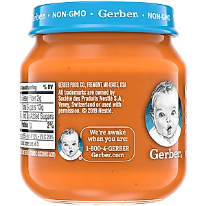 Gerber Purees 2nd Foods Natural Sweet Potato Banana Orange, 4 Oz (Pack Of 10)