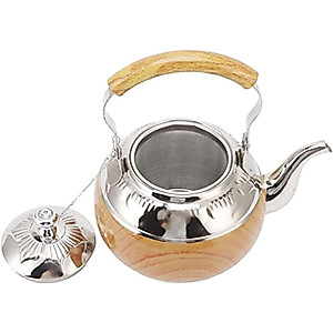 Yardwe stainless steel teapot pour over coffee kettle water boiling pot stovetop tea kettle water boiling kettle boiling water kettle stainless steel water kettle honk office with handle