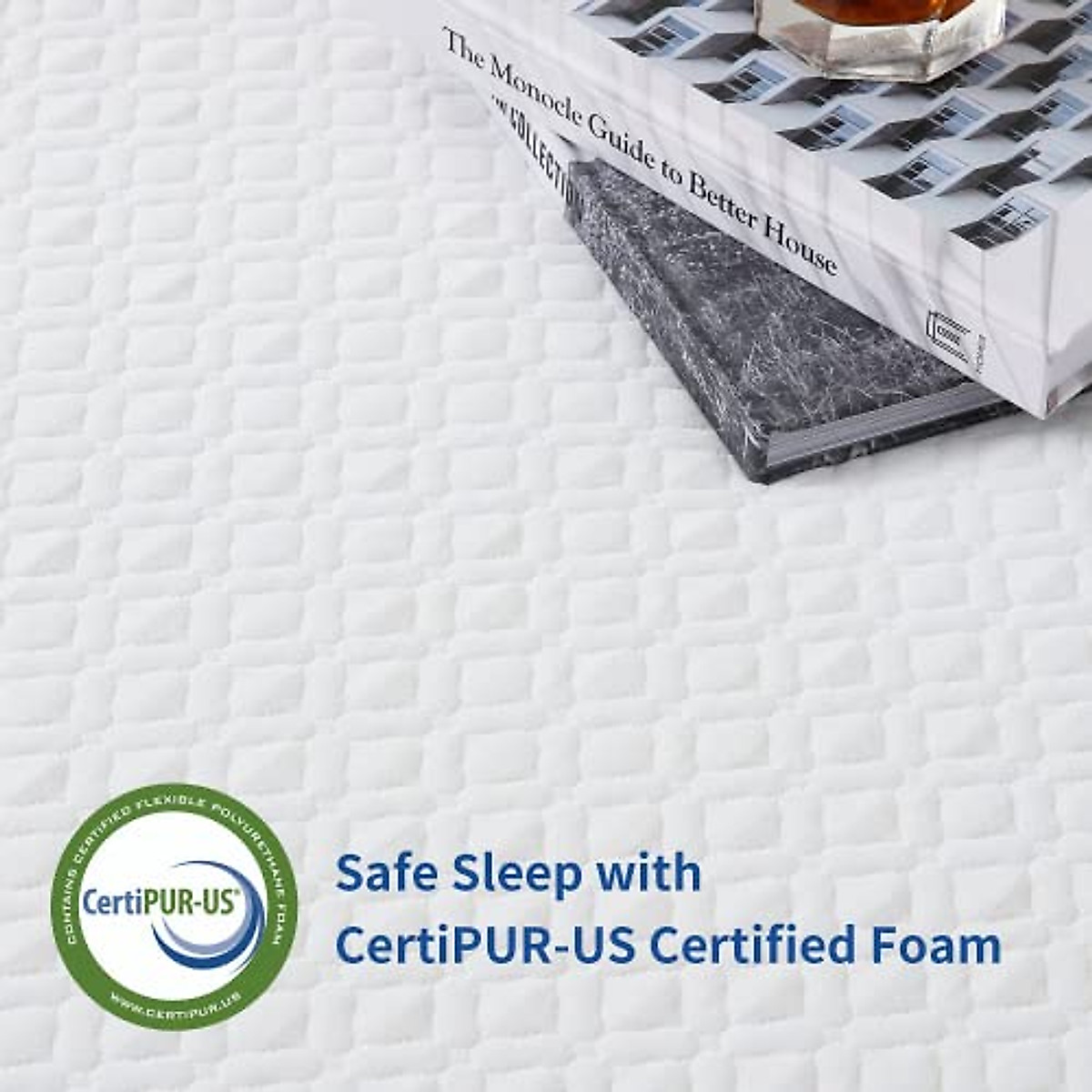 Opoiar Queen Mattress, 8 Inch Memory Foam Mattress in a Box Queen Size,Medium Firm Cooling Gel Infused Mattress for Sleeping,Pressure Relieving,Breathable Removable White Cover,CertiPUR-US Certified