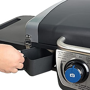 Razor 3-Burner Griddle Grill with Portable Cart, Fixed Side Shelf and Lid, 400-Sq Inch Cooking Surface