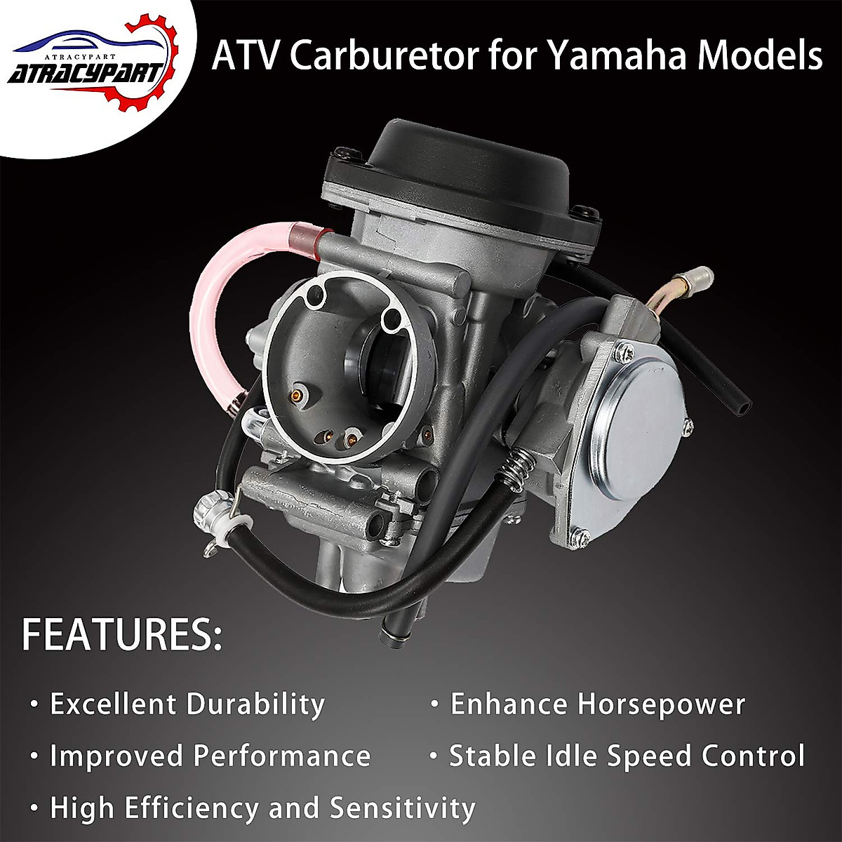 YFM350 Carburetor Compatible with 2004-2013 Yamaha Raptor 350 YFM350R YFM350RSE YFM350RSE2 Carb