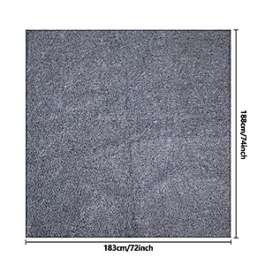 codree 74 x 72 Inch Hot Tub Mat-Absorbent Hot Tub Flooring Protector Mat-Waterproof Home Equipment Mat for Protect The Outdoor Hot Tub Pool from Wear