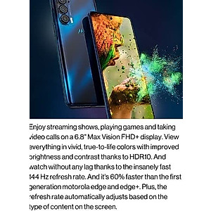 Motorola Moto Edge 5G UW 256gb Nebula Blue for Verizon (Renewed)