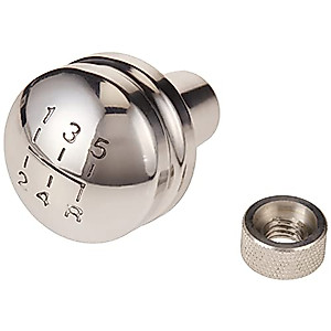 Rampage Polished Billet Shift Knob with 5-Speed Shift Pattern | 46005 | Fits 1997 - 2006 Jeep Wrangler TJ