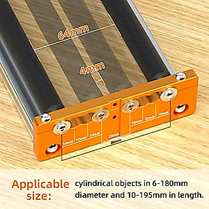 FoxAlien New Aluminum Y-axis Rotary Roller for Cylindrical Objects Curved Surface Compatible with CNC Router Engraving Machines Reizer, Reizer Mega, Masuter, Masuter Pro