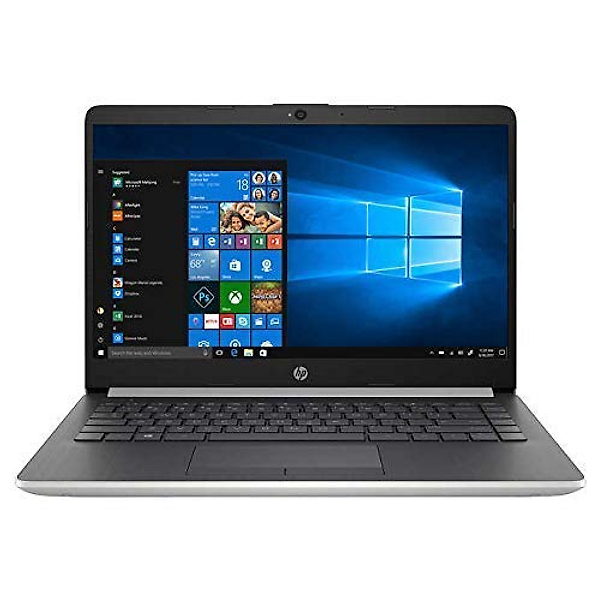 HP Laptop 14-dq3005cl 14" FHD (1920 x 1080), Intel Pentium Silver N5000, Intel UHD Graphics, 4GB DDR4 RAM, 64GB eMMC Storage, Windows 10 Home S, Natural Silver (Renewed)