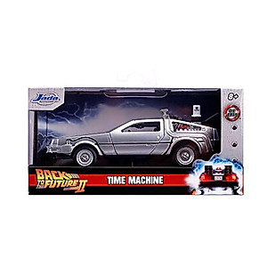 Jada Toys Back to The Future Part II 1:32 Time Machine Die-cast Car, Toys for Kids and Adults