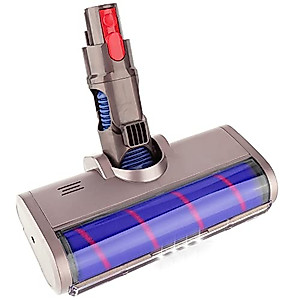 PULINKAI Quick-Release Soft Roller Cleaner Head Accessory Attachment Replacement for Dyson V7 V8 V10 V11 V15 SV10 SV11 Vacuum Cleaner with LED Indicator