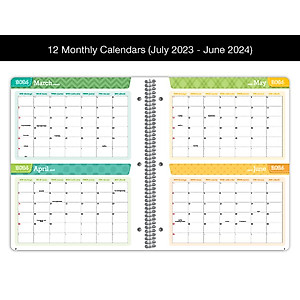 Dated Primary Student School Planner 2023-2024 Academic School Year, Large (8.5" by 11") Block Style Datebook with Engage Cover