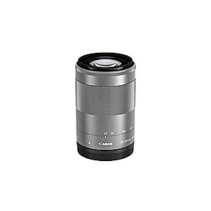 Canon EF-M 55-200mm f/4.5-6.3 Image Stabilization STM Zoom Lens (Silver) (Renewed)